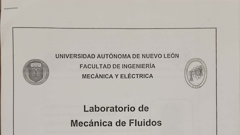Laboratorio de Mecánica de Fluidos - Práctica 3 - 1917386 - Studocu