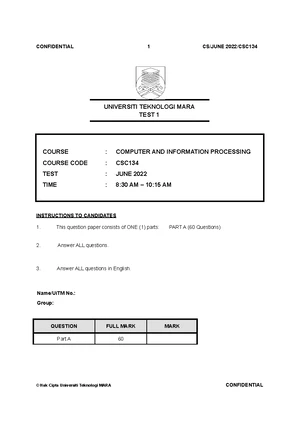 CSC134 Proposal - EXAMPLE OF INDIVIDUAL ASSIGMENT - CSC 134 FACULTY OF ADMINISTRATIVE SCIENCE ...