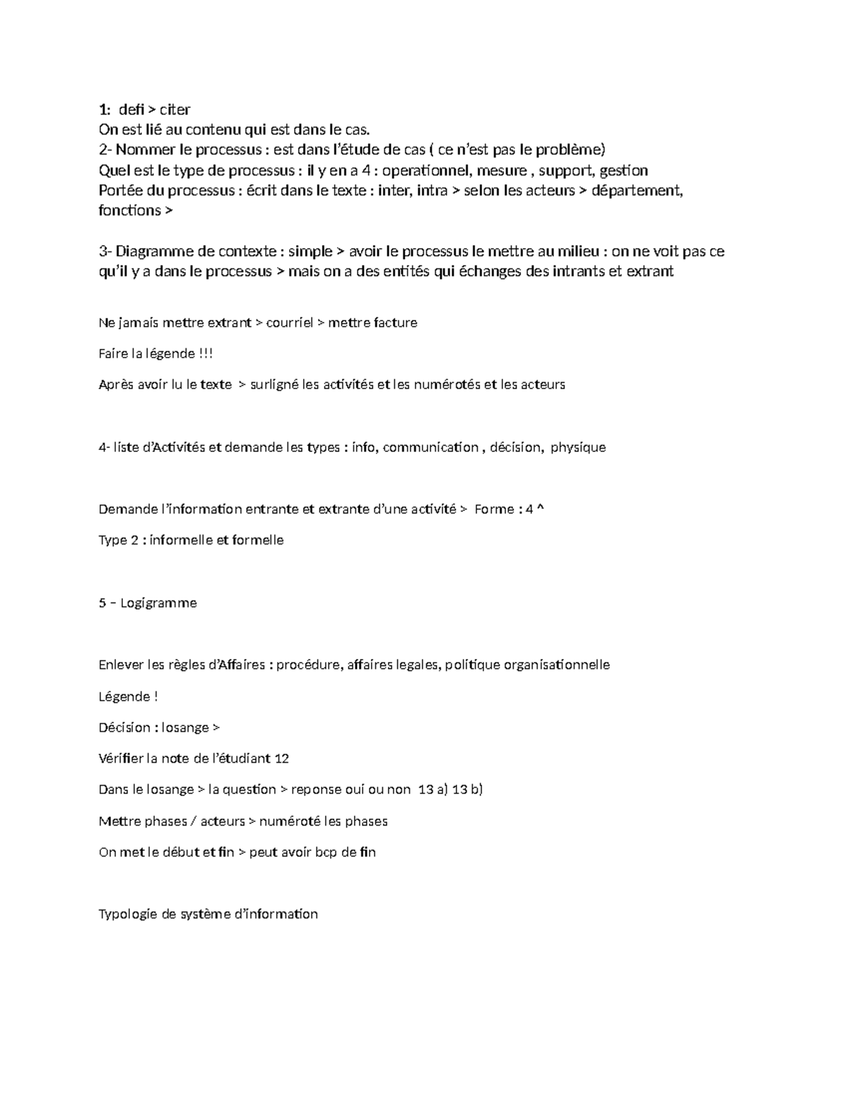 1 - Aide au Diagramme de Processus (Cours: 1) - Studocu