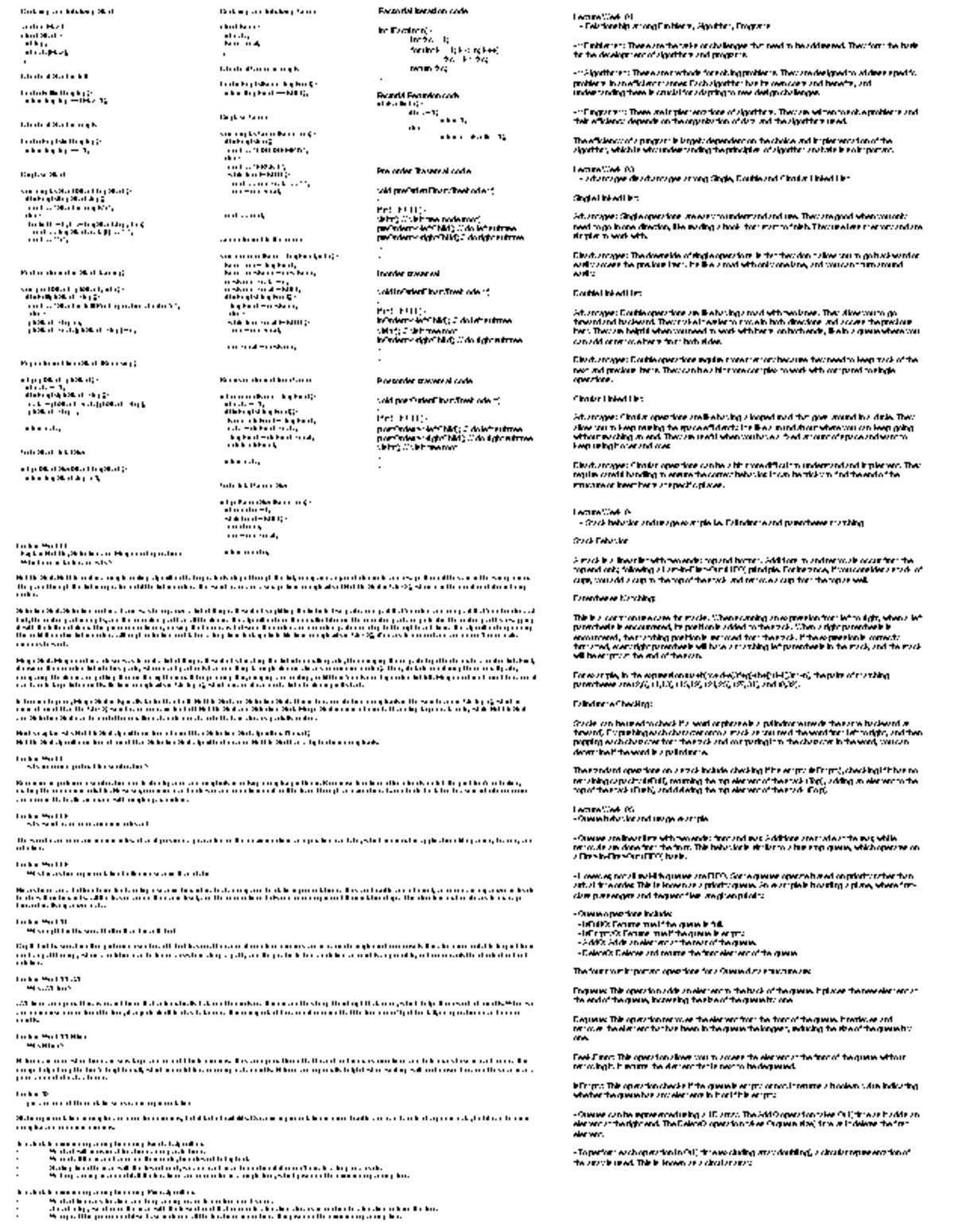 DSA Cheat Sheet: Stacks, Queues, and Sorting Algorithms - Studocu