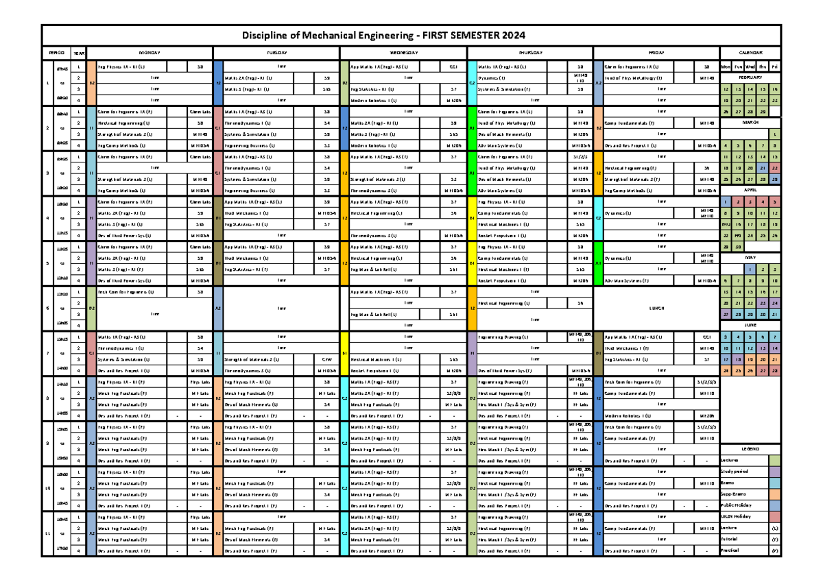 Mech Eng Timetable 250211 100436 - YEAR 07h45 1 Eng Physics 1A - R1 (L ...