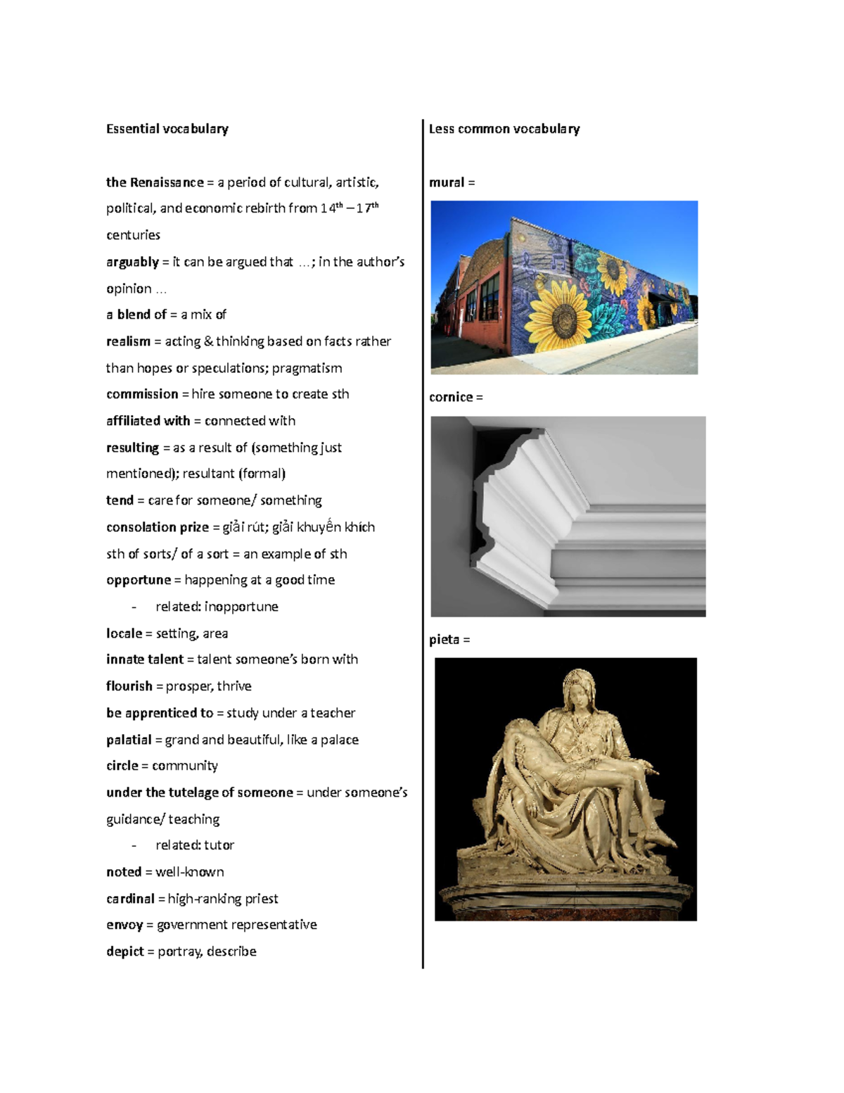 Michelangelo: Renaissance Masterpieces and Legacy Analysis - Studocu