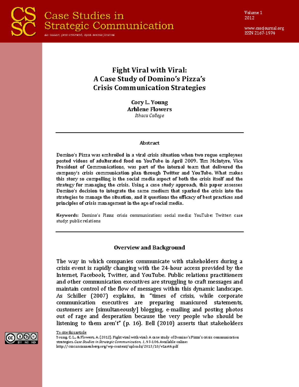 CST 2012: Fight Viral with Viral - Crisis Communication Case Study ...