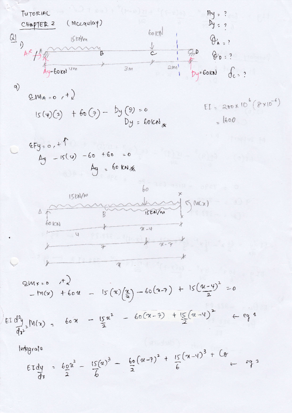 Tutorial Chapter 2 Solution - TuToetl+L C-[++FTgL 2 ( mct'rle^1) [lEdlnn @ 6ou v 5, f$l J, Fy ...