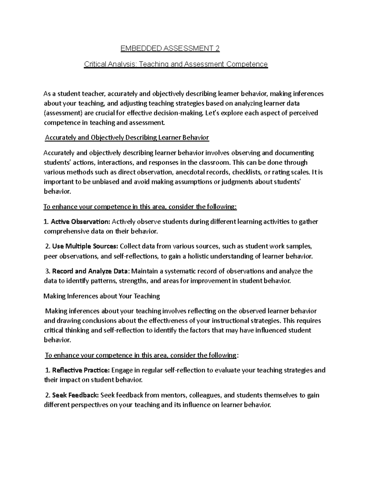 Embedded Assessment 2 (1) Critical - EMBEDDED ASSESSMENT 2 Critical ...