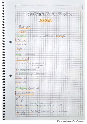 Herramientas Matematicas 2 - Analisis - Siglo 21 - Studocu