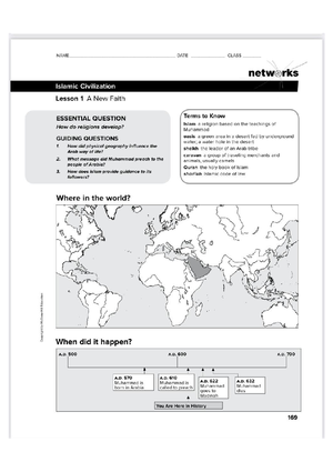 Summary islamic civilization - Copyright by The McGraw-Hill Companies ...