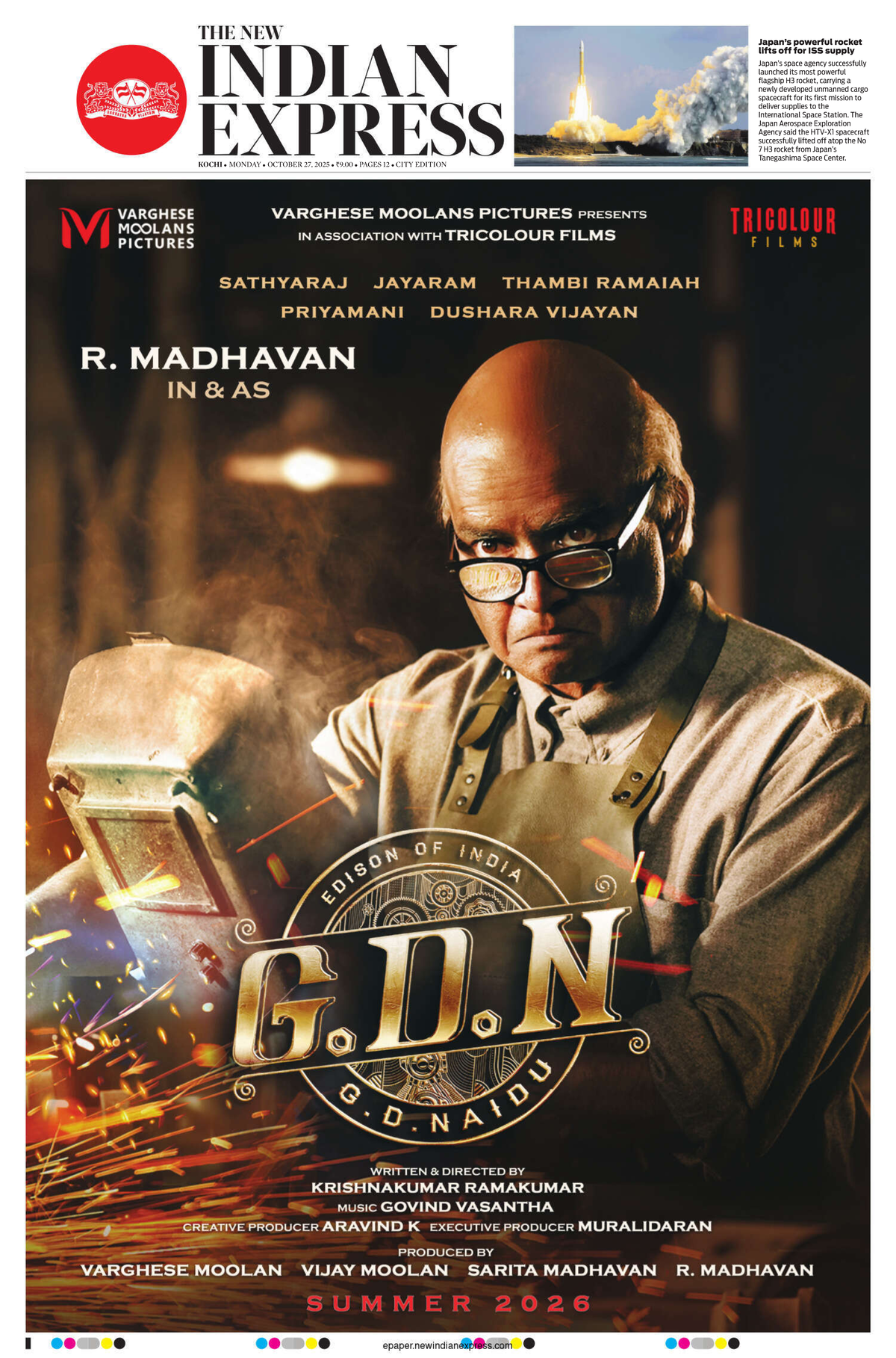 Kochi NIE 27-10-2025: H3 Rocket Launches for ISS Supply Mission - Studocu