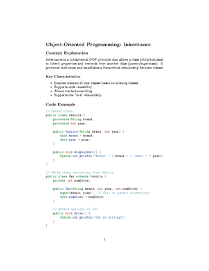 Encapsulation-pdf - OOP concepts - Object-Oriented Programming: Encapsulation Concept ...
