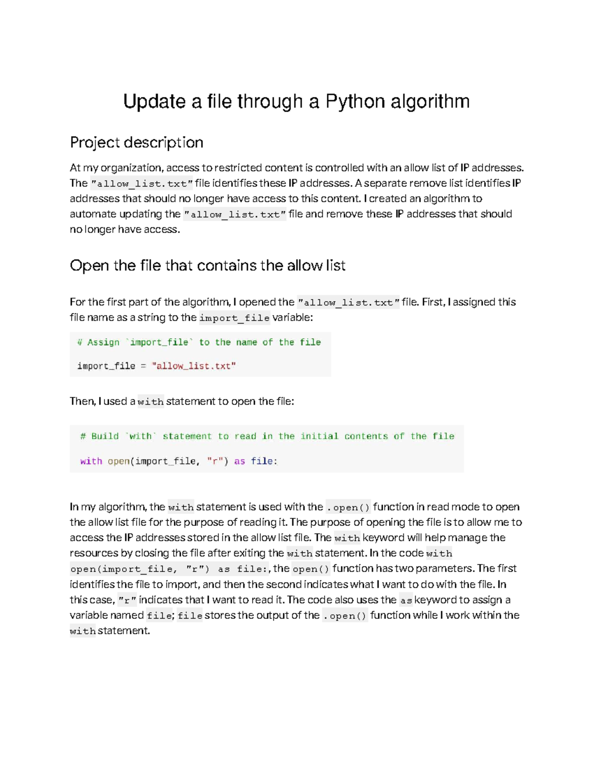 Module 7 - Automating IP Address Management with Python Algorithm - Studocu