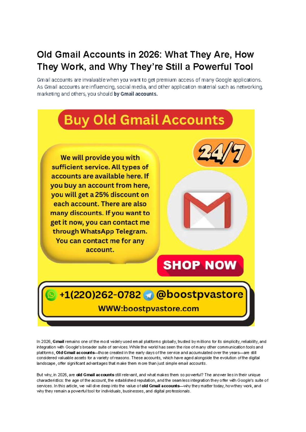 Old Gmail Accounts in 2026: 9 Steps to Buy - Complete Guide - Studocu