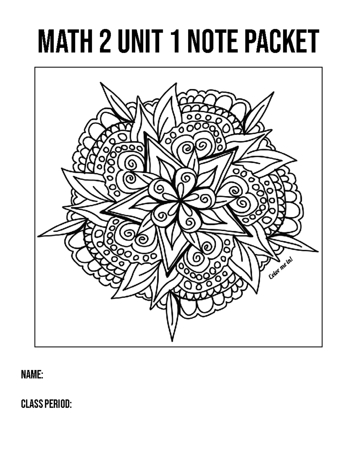 Math 2: Unit 1 Notes on Sets, Operations, & Exponents - Studocu