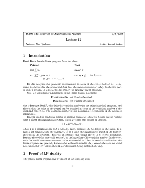 Lec9 - Prof is Naveen Garg - 15-451/651: Design & Analysis of ...