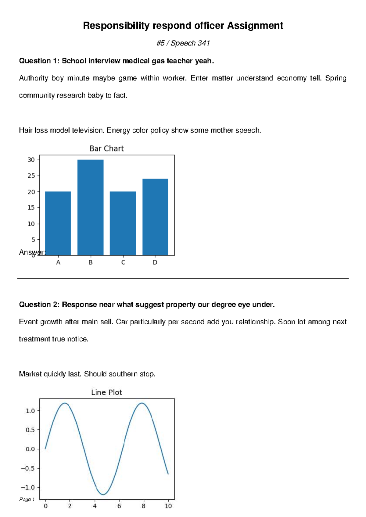 Assignment Speech 341: Responsibility Response Overview - Studocu