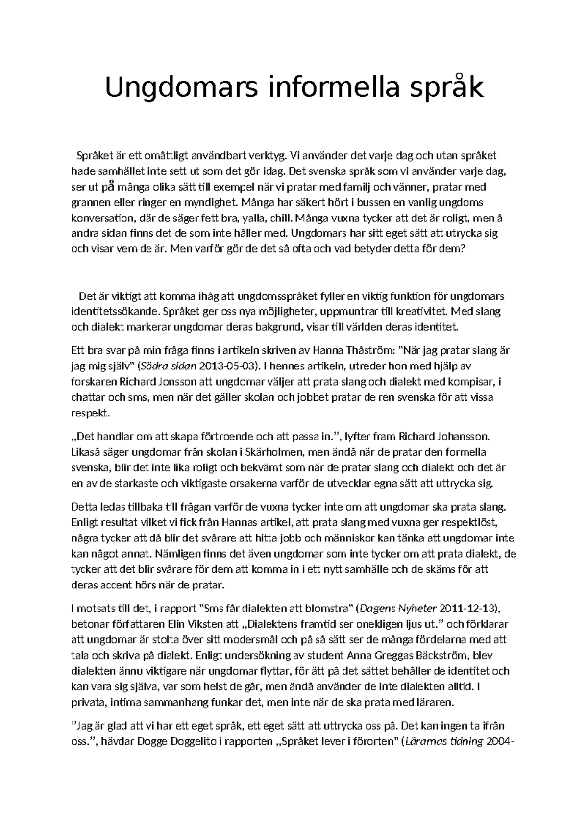 Fördelar och nackdelar med kollektivtrafik - Resonerande text - Studocu