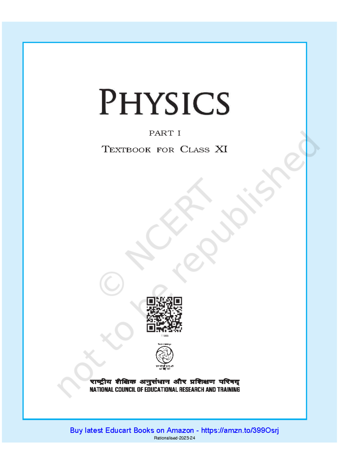 NCERT Class 11 Physics Textbook (Part I) - Comprehensive Guide - Studocu