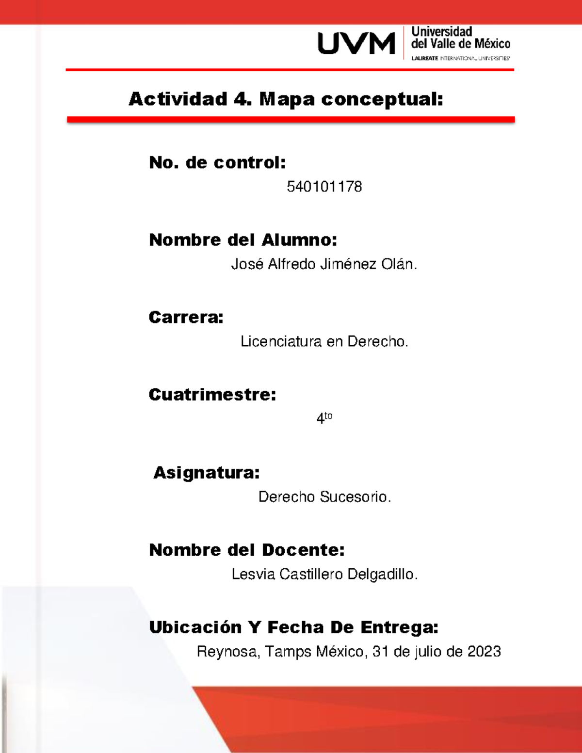 Mapa Conceptual: Los Legados en Derecho Sucesorio (Act. N°4-JAJO) - Studocu
