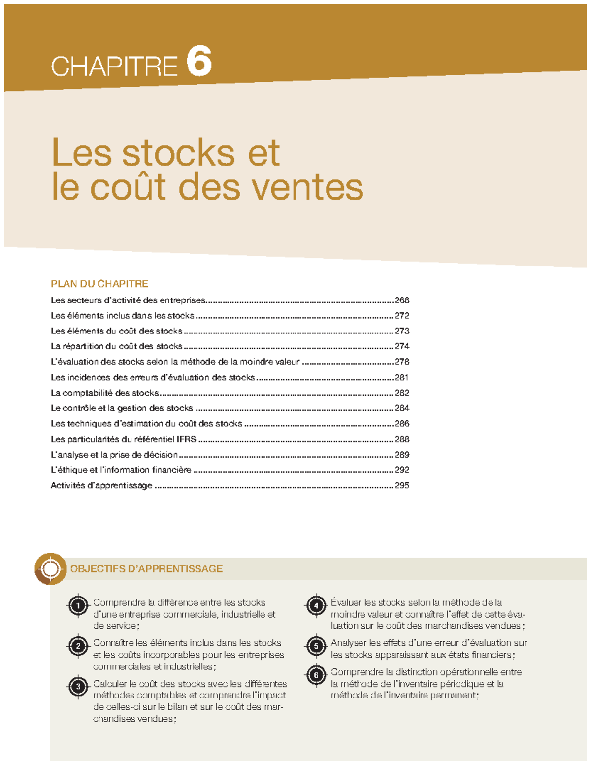CH6 - Les stocks et le coût des ventes - Les stocks et le coût des ...