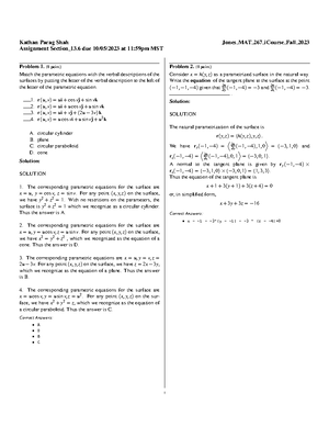MAT 267: Calculus III Test 1 Review Notes - MAT 267: Calculus III For ...
