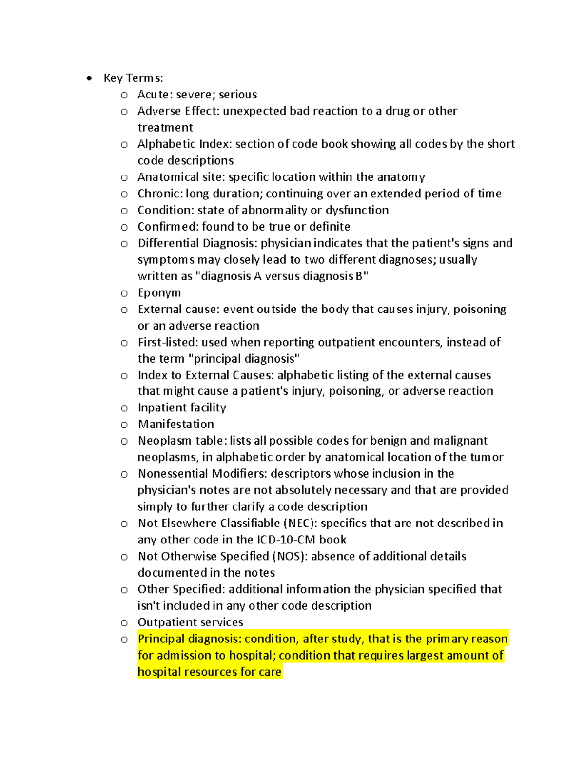 Medical Coding - ICD-10-CM: Chapter 4 Overview of Official Conventions - Studocu