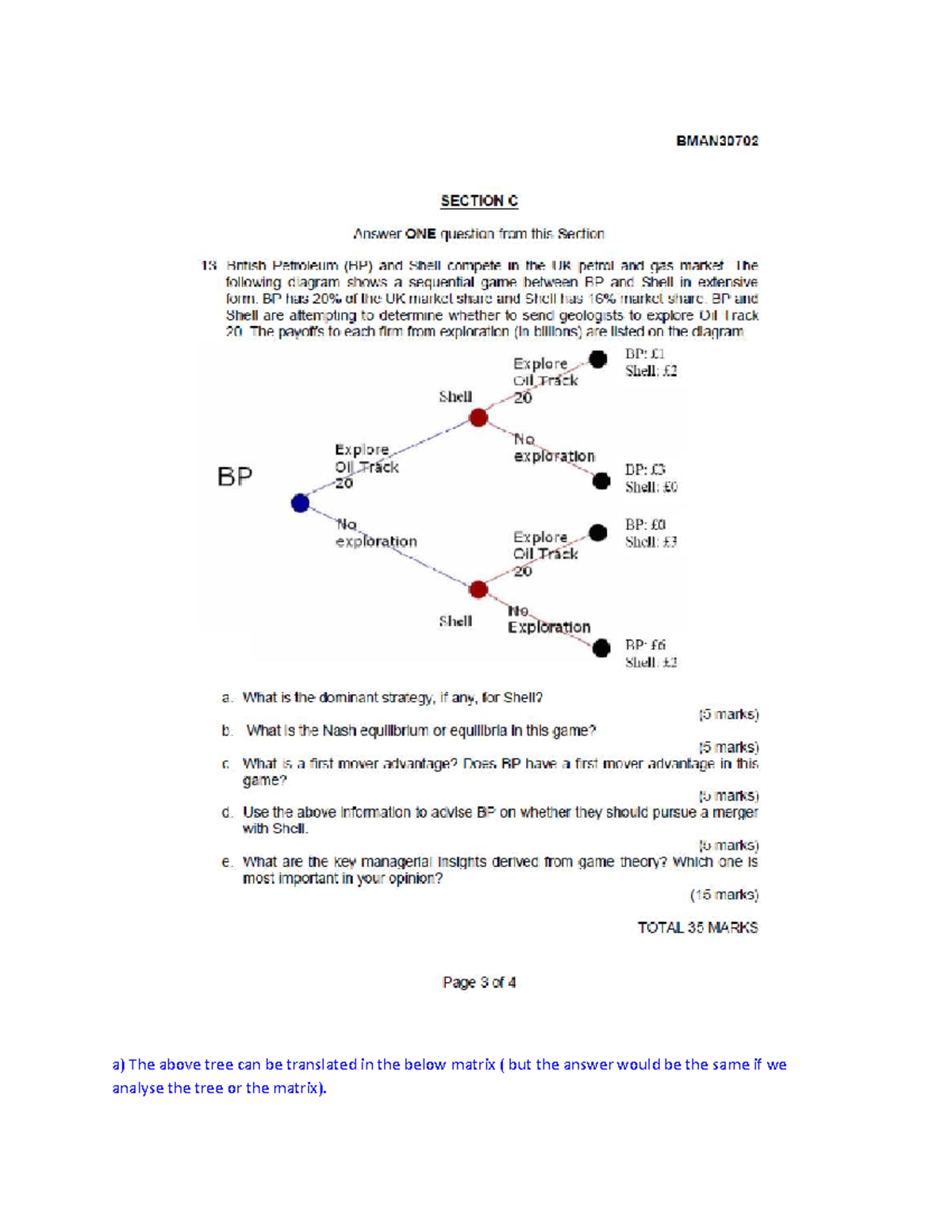 Game Theory Part - Solutions: Dominant Strategies & Nash Equilibrium ...