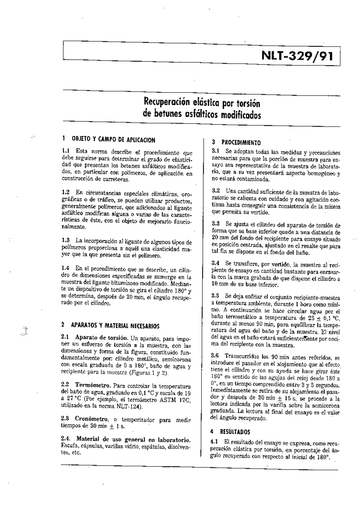 329 91 Recuperación Elástica por Torsión en Betunes Modificados - Studocu