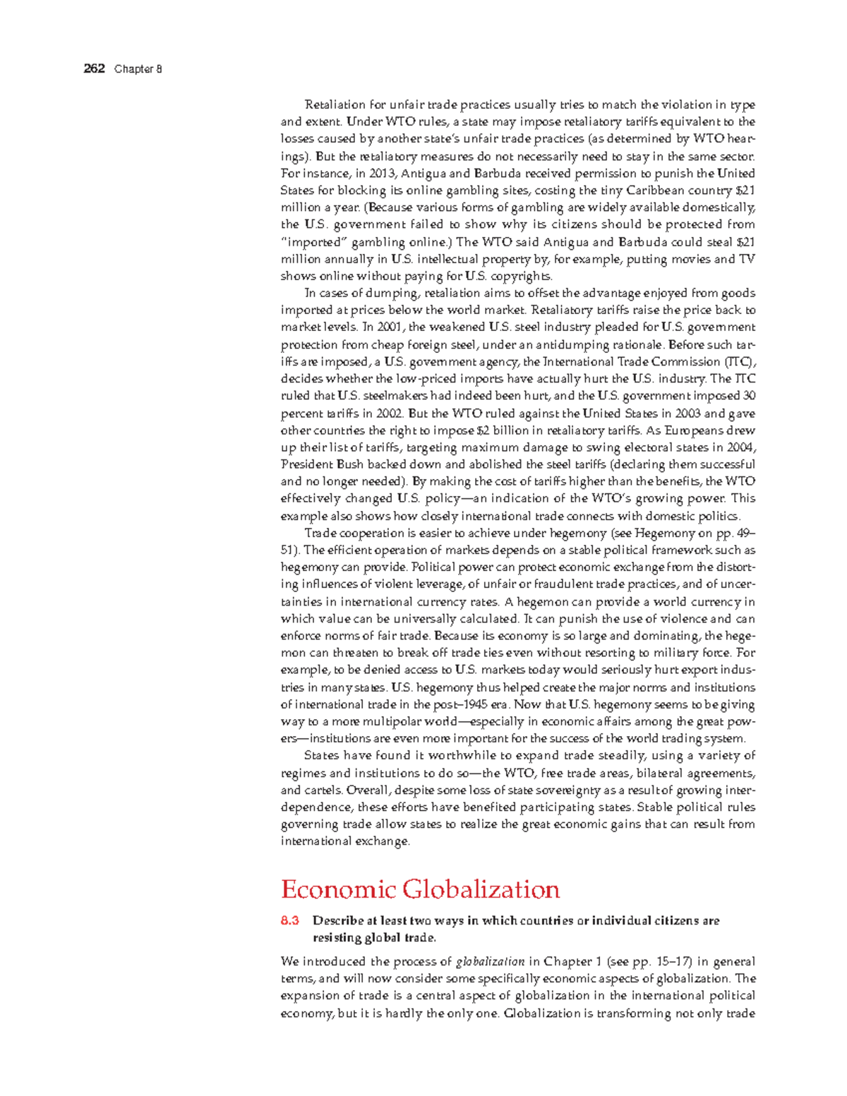 Final Exam: Economic Globalization (Course Code: 262) - Studocu