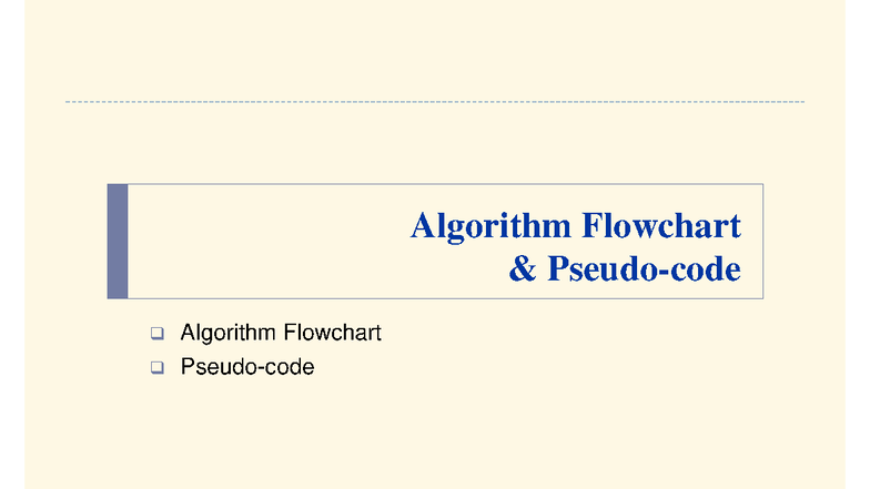 Algorithm Flowchart & Pseudocode ET210x: Data Structures Algorithms - Studocu
