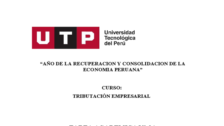TA4 - Caso Práctico sobre Impuesto a la Renta en Tributación ...