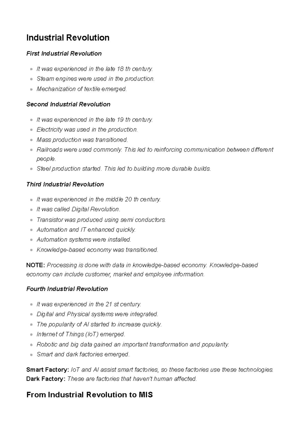 MIS 101: Understanding the Evolution of Management Information Systems ...
