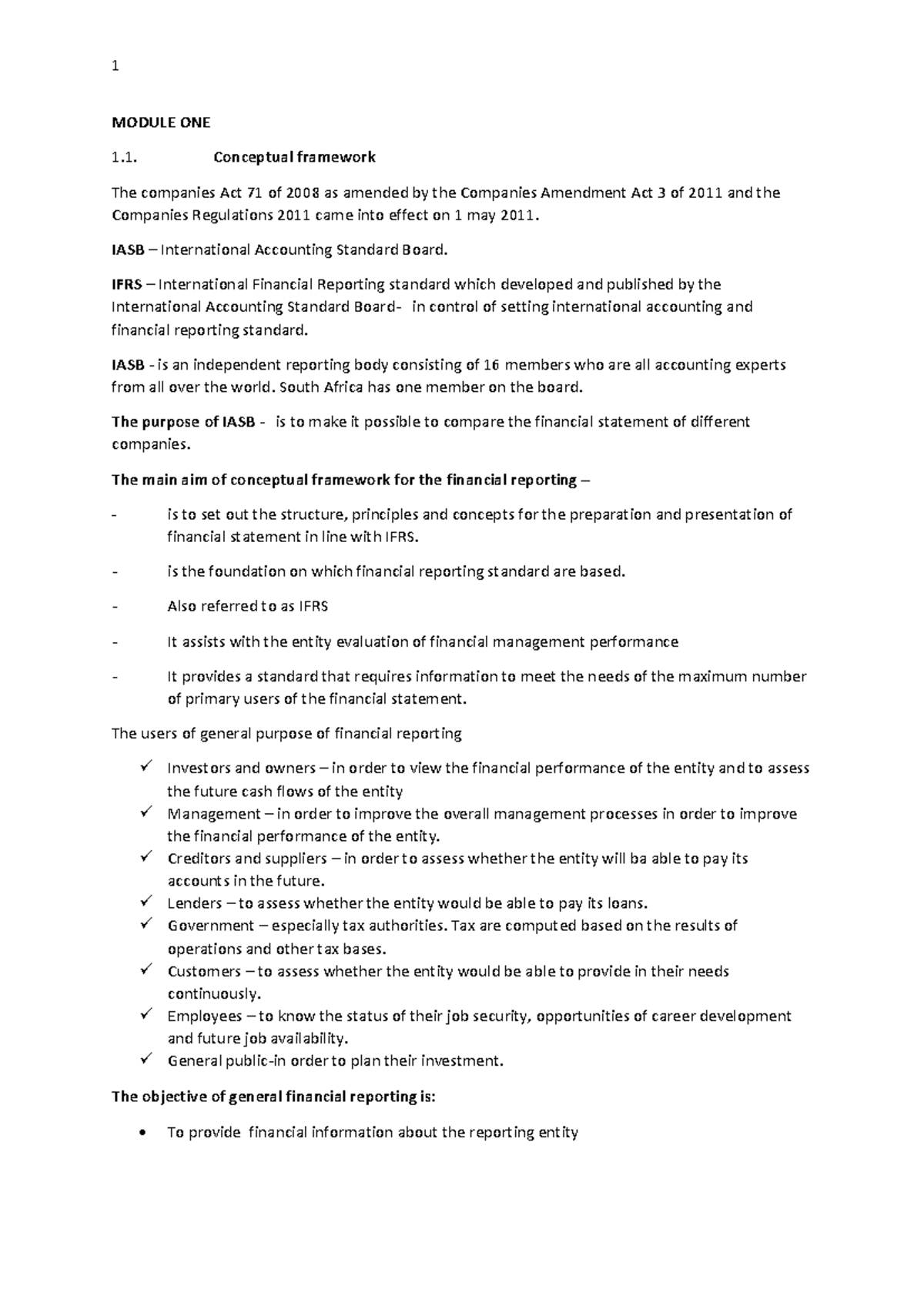 Financial Accounting N6: Comprehensive Study Notes on Key Concepts ...