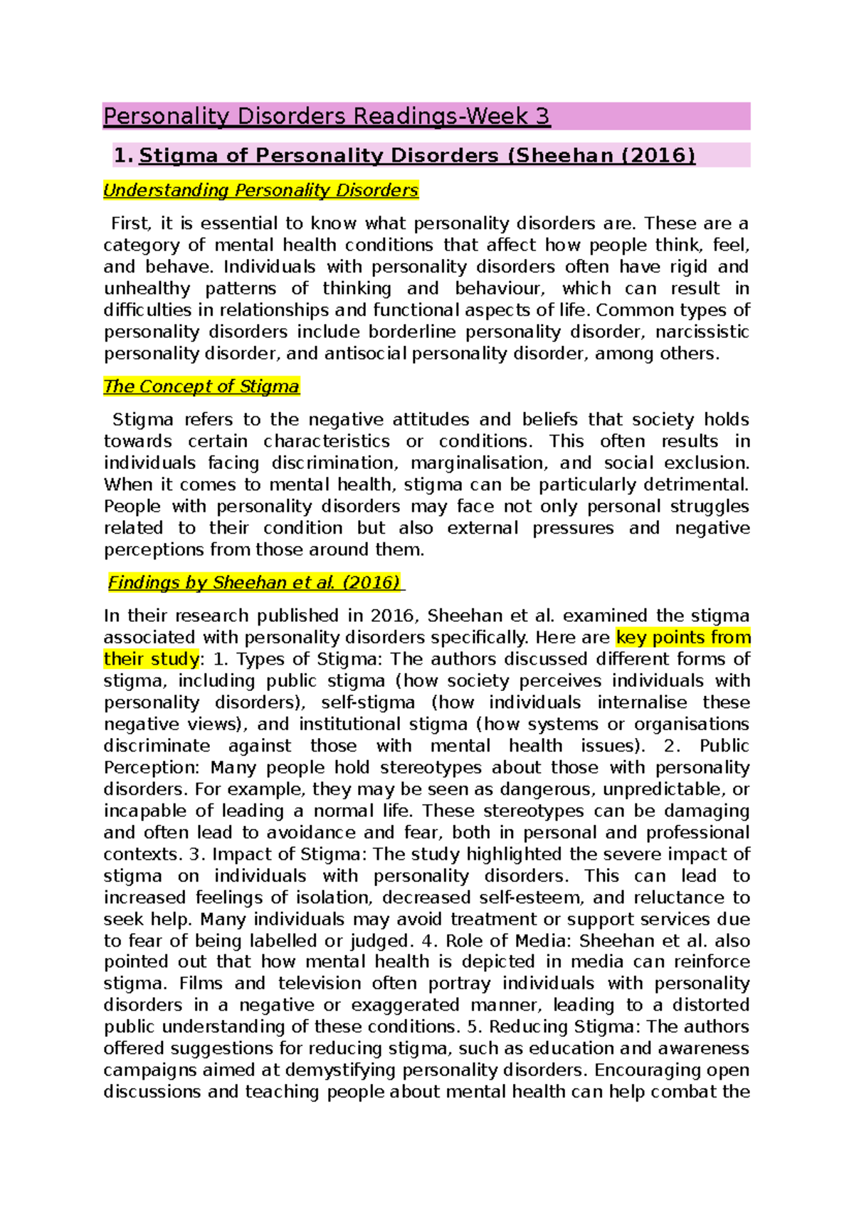 Stigma and Cultural Perspectives on Personality Disorders: Insights ...
