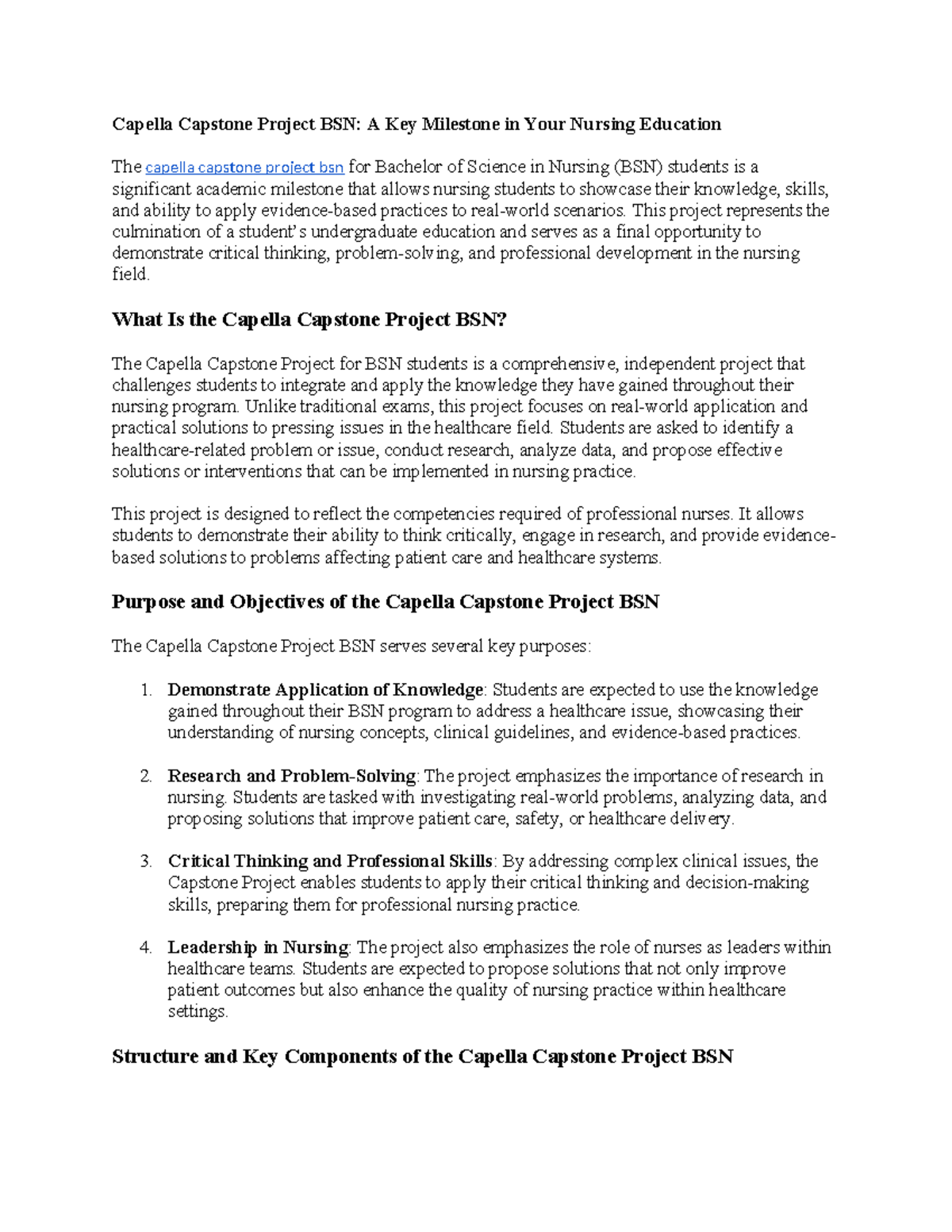 42 Understanding NURS FPX 4900 Assessment 5 - Capella Capstone Project ...