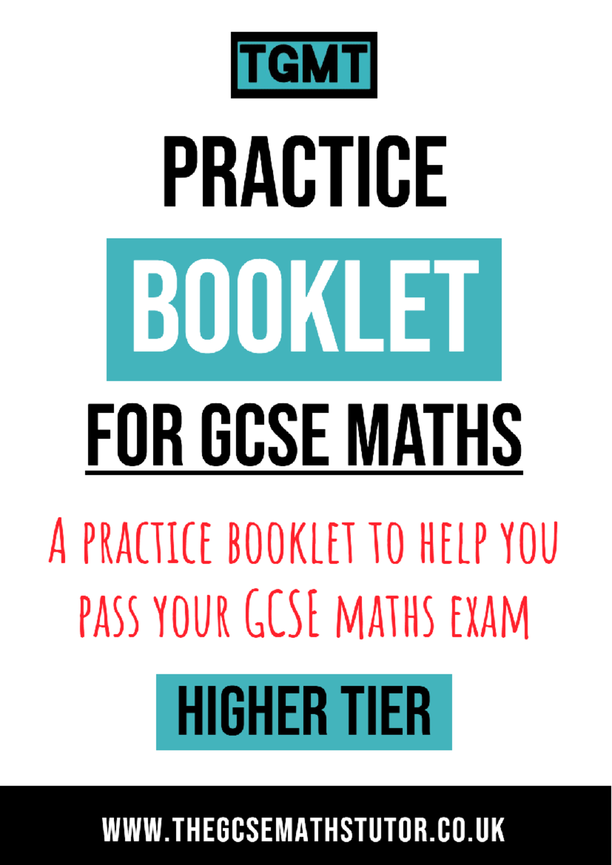 GCSE Maths Practice Booklet Set 1 Paper 3 (Calculator) Higher Tier ...