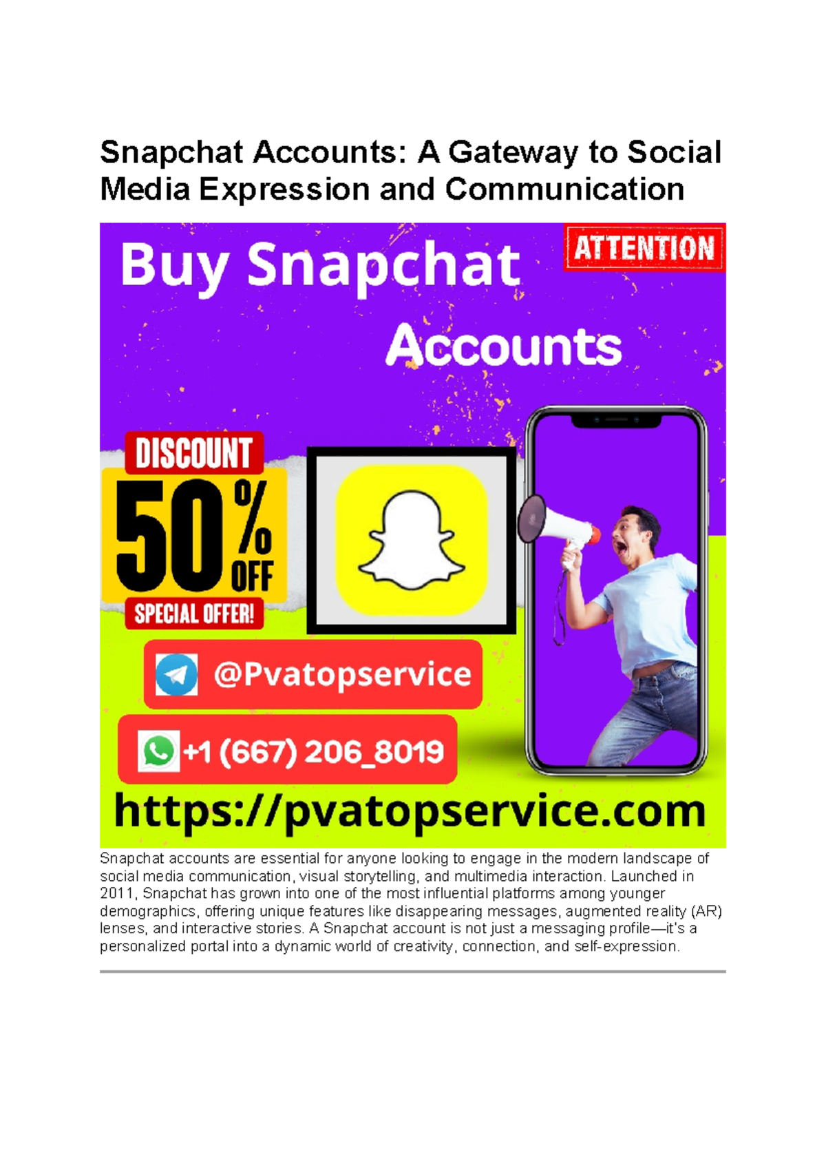 Buy Snapchat Accounts: Enhance Social Proof & Growth Strategies - Studocu