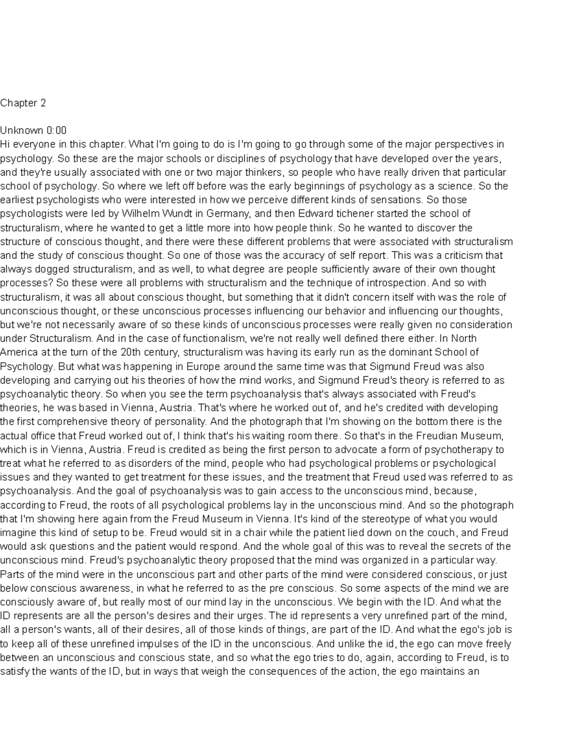 Chapter 2: Major Perspectives in Psychology - Studocu