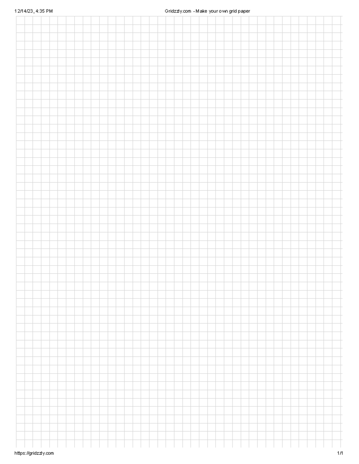 Gridzzly.com - Make your own grid paper - art desgin - 12/14/23, 4:35 ...
