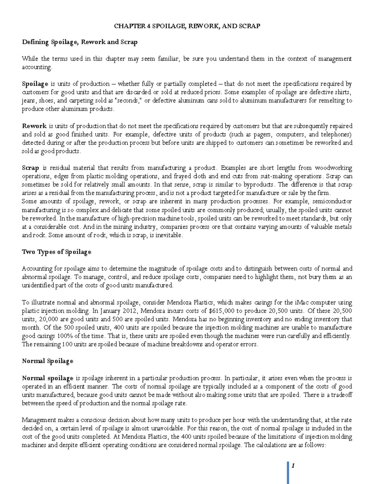 Chapter 4: Understanding Spoilage, Rework, and Scrap in Accounting ...