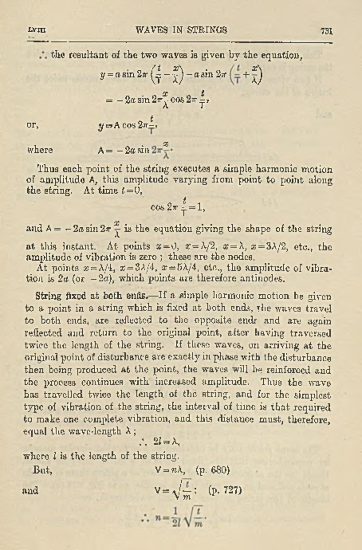 WAVES IN STRINGS: Harmonic Motion & Amplitude Analysis (M 731) - Studocu