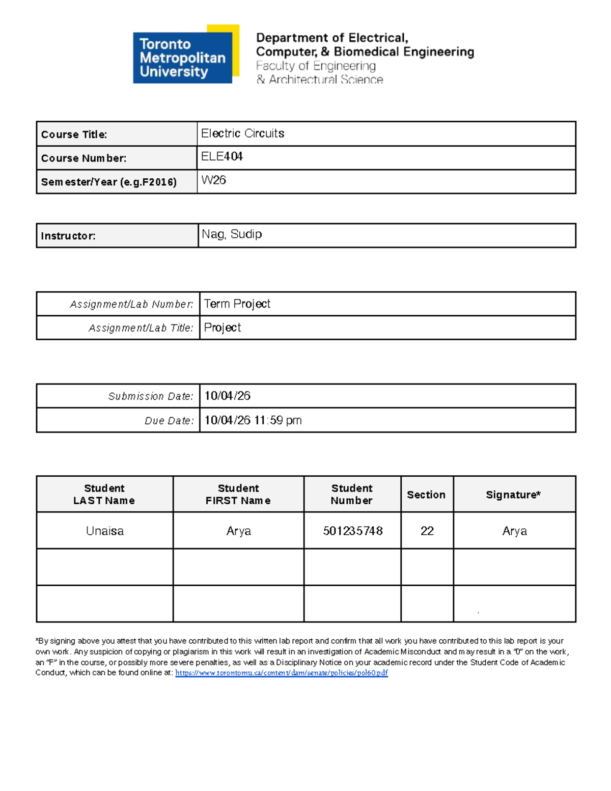 ELE404 Term Project: NMOS Common Source Amplifier Analysis - Studocu