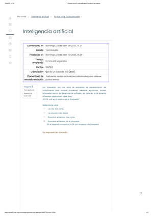 Examen primer parcial (Segunda vuelta) Revisión del intento ...