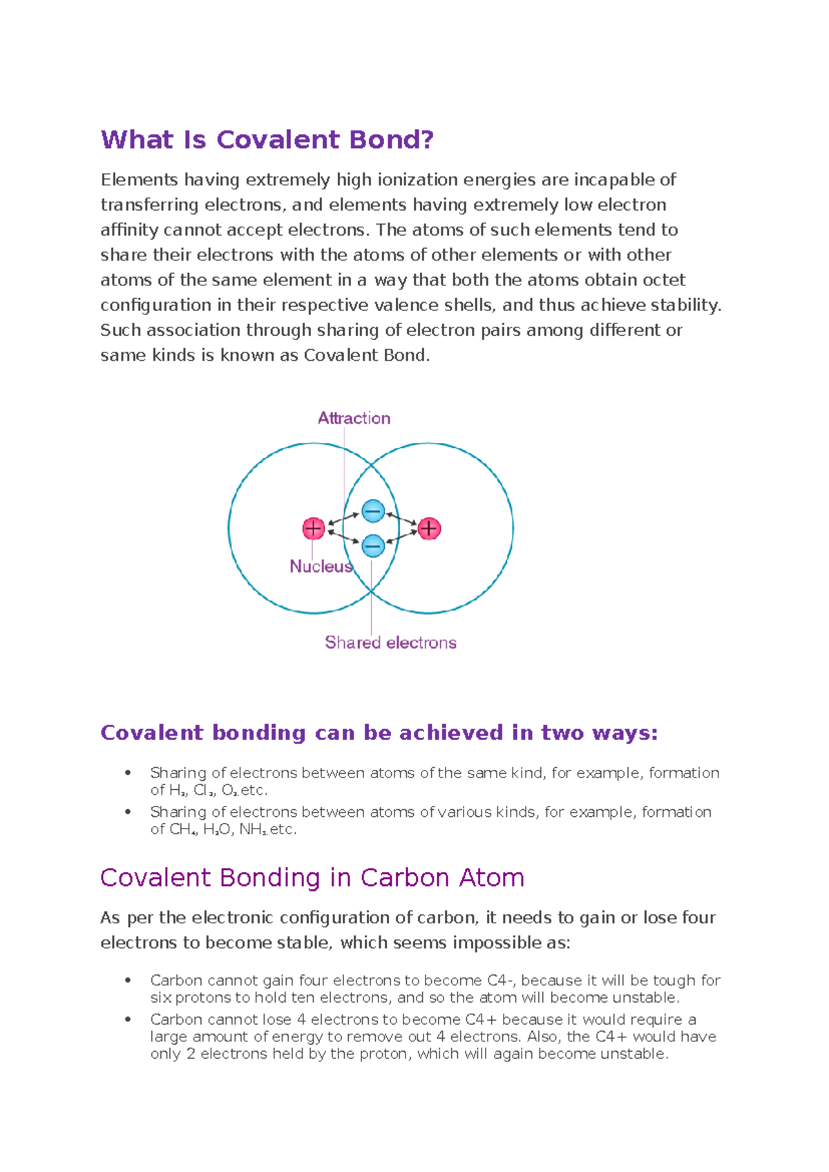 Covalent vs ionic bonds - What Is Covalent Bond? Elements having ...