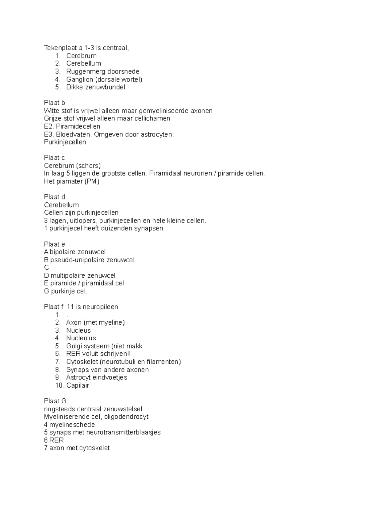 Neurologie en Anatomie: Tekenplaten Over Zenuwstelsel en Cellen ...