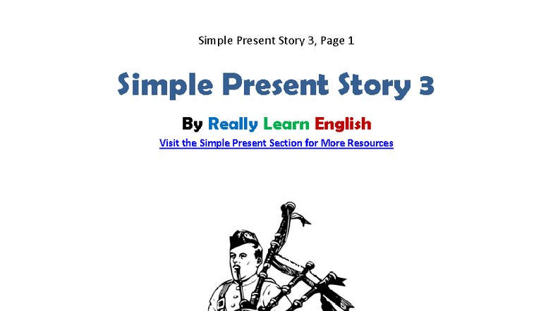 Simple present story 3 - Copyright © 2013 Ola Zur | really-learn ...