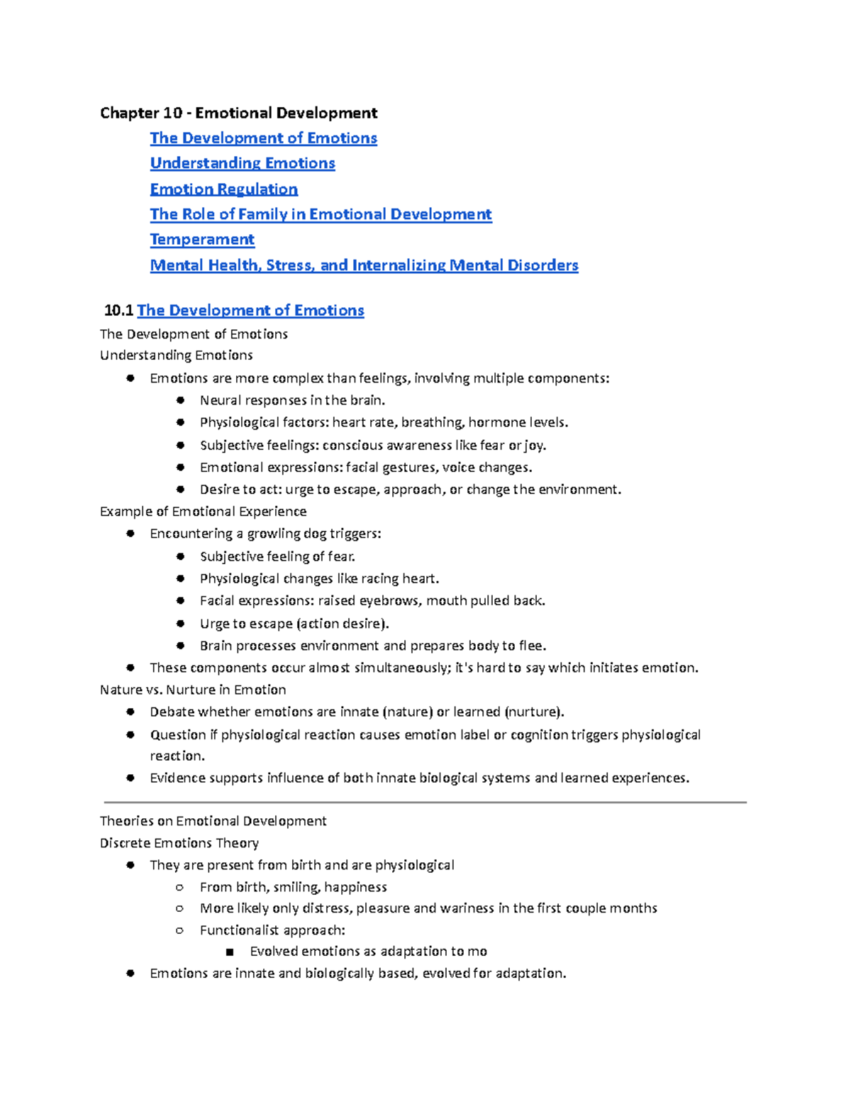 Chapter 10 - Emotional Development: Understanding Emotions & Regulation ...