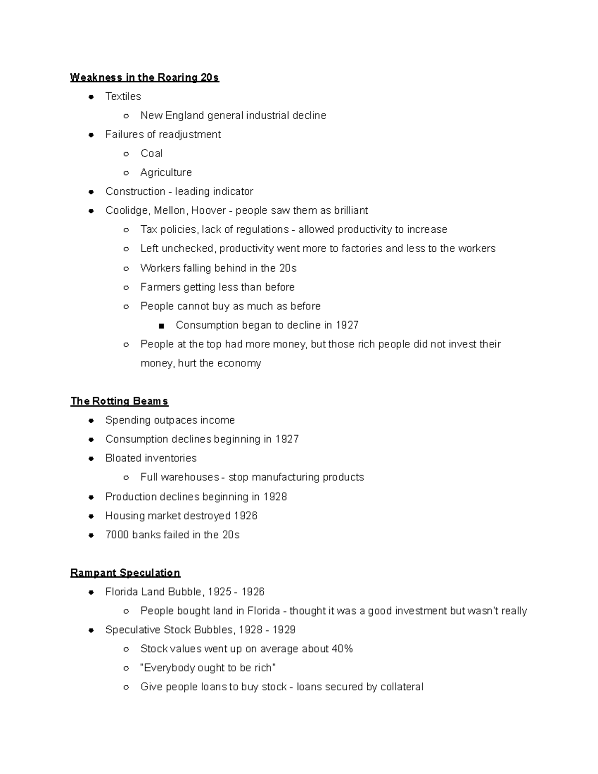 The Great Depression - Weakness in the Roaring 20s Textiles New England ...