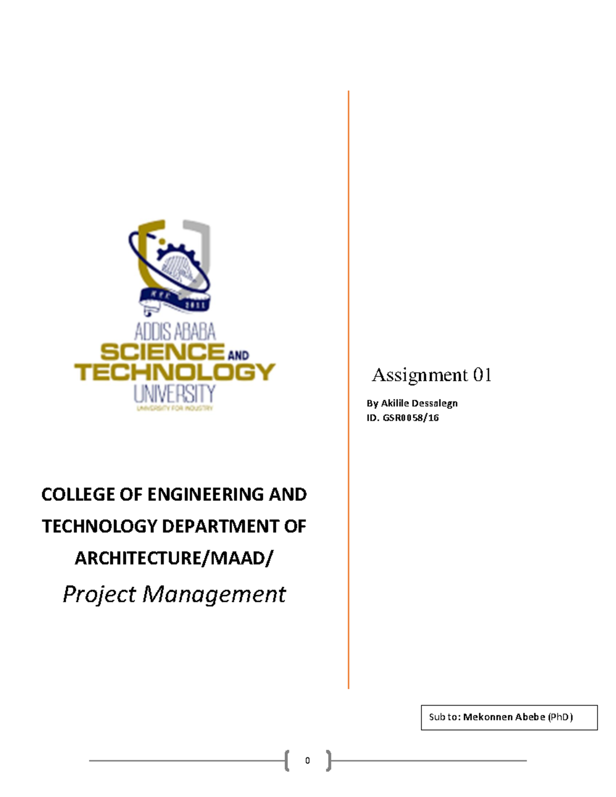 Project Management Assignment 01: PERT & Gantt Chart Analysis - Studocu