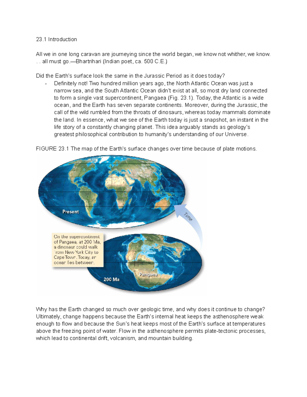 Chapter 23 - Prof Casale - Global Changes in Earth’s Physical Geology ...