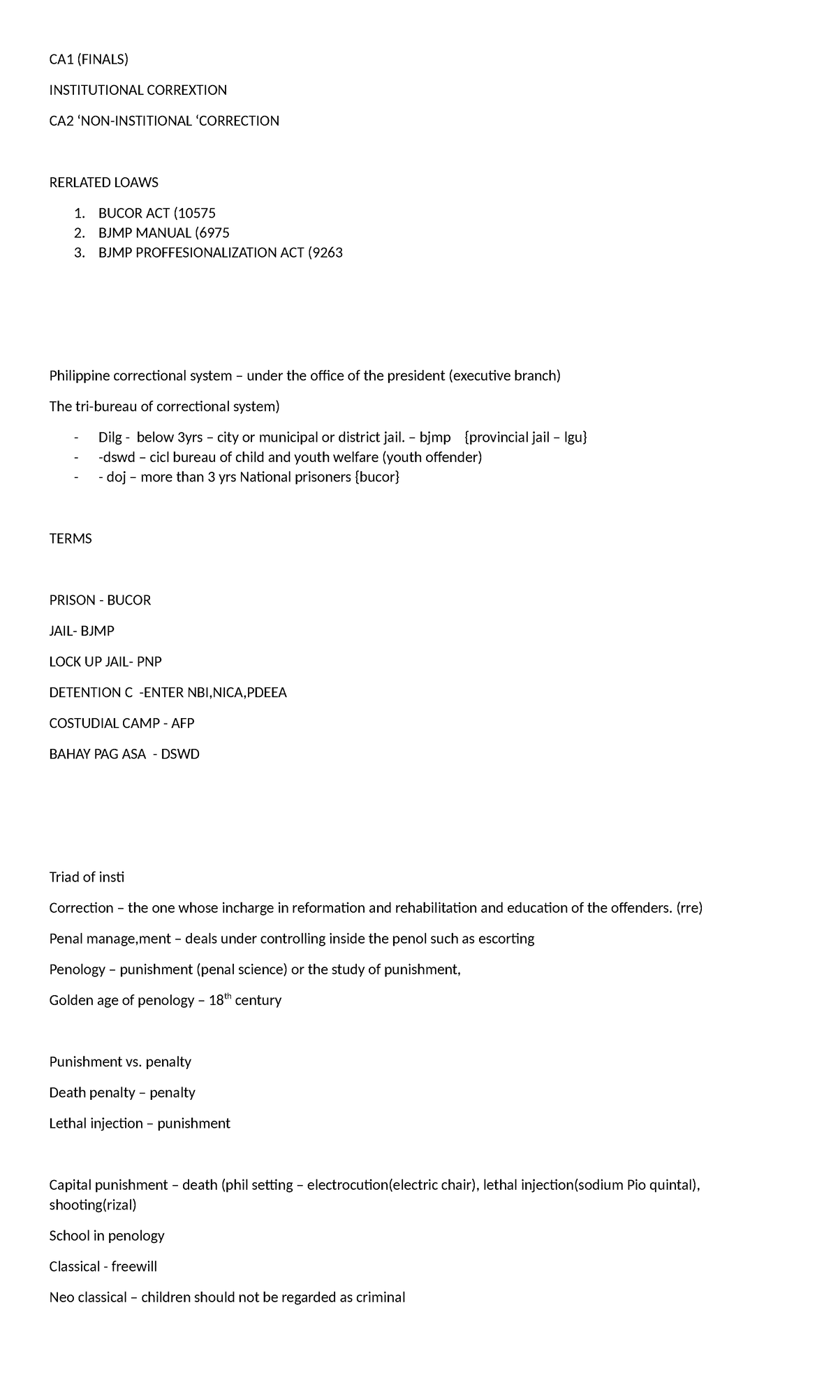 Philippine Correctional System Overview: Institutions & Laws (CA1 ...