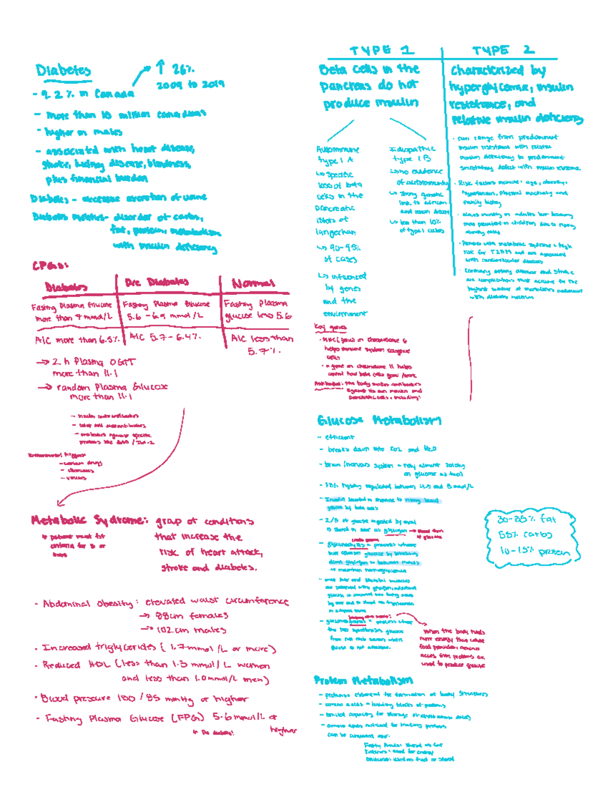 Diabetes Mellitus Overview: Key Insights and Risk Factors (BIO 101 ...
